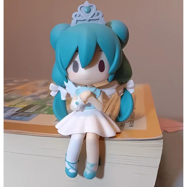 Hatsune Miku Sitting Figurine - Etsy