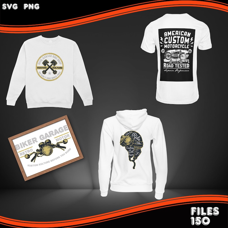 MOTORCYCLE SVG BUNDLE | Chopper Biker Quotes Clipart, Ride or Die Cut ...