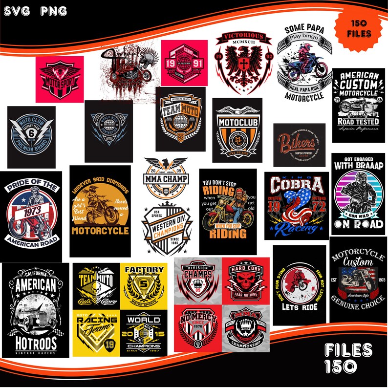 MOTORCYCLE SVG BUNDLE | Chopper Biker Quotes Clipart, Ride or Die Cut ...
