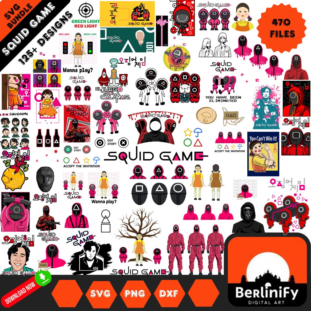 Game Show SVG Bundle, Survival Game Clipart & Challenge Icons, Thriller ...