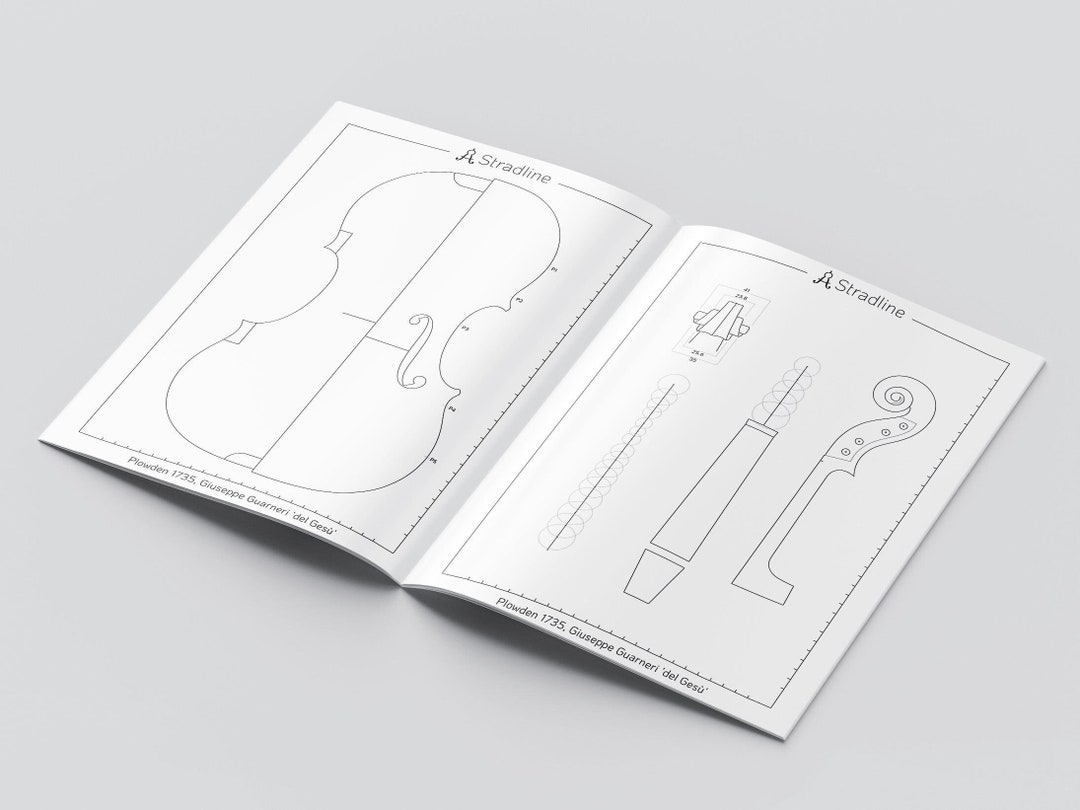 Violin Pattern, Plowden 1735 Giuseppe Guarneri 'del Gesù' - Etsy Hong Kong