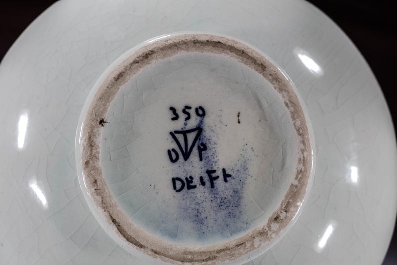 Vintage Delfts Holland Hand-painted Blue and White Pottery Jug Pitcher ...