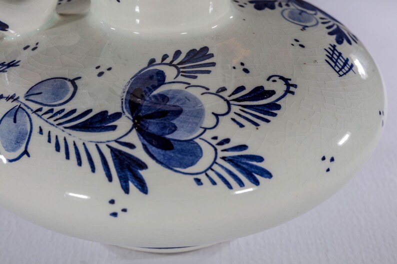 Vintage Delfts Holland Hand-painted Blue and White Pottery Jug Pitcher ...