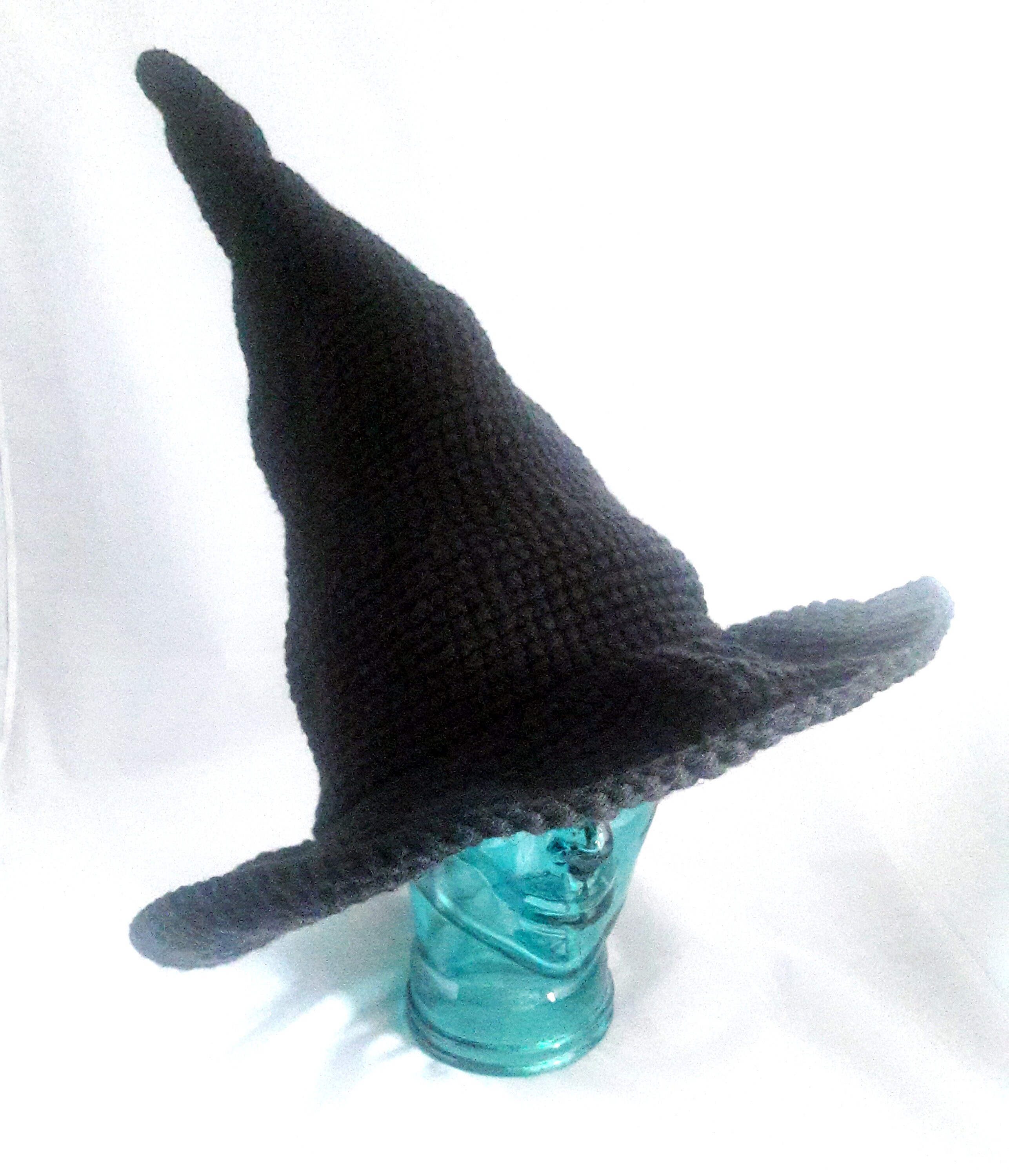 Black Wizard and Witch Hat, Mage Hat, Elf Hat - Made to Order, Custom ...