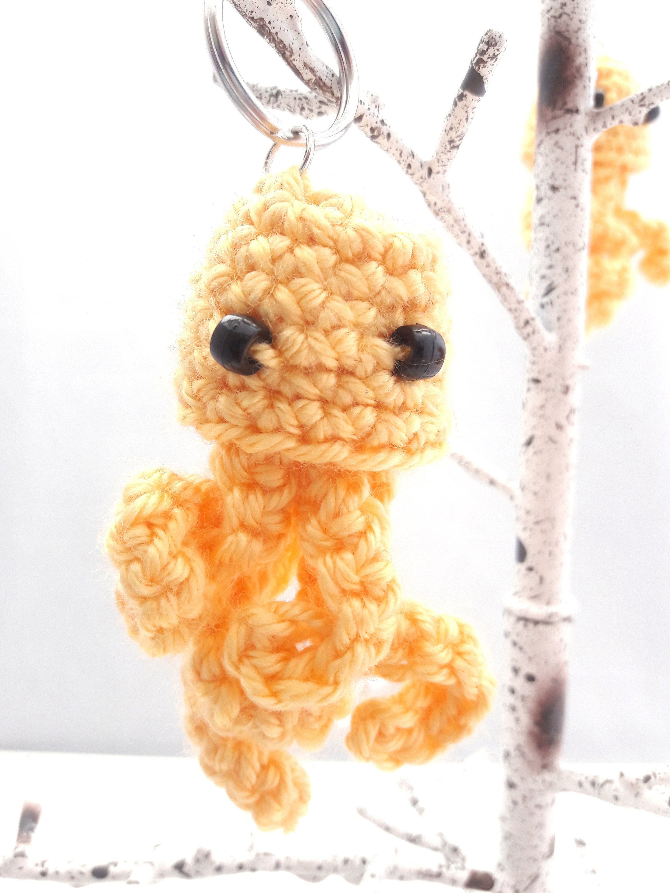 Yellow Jellyfish Keychain, Medusa Keychain, Kawaii Cute Mini Jellyfish ...