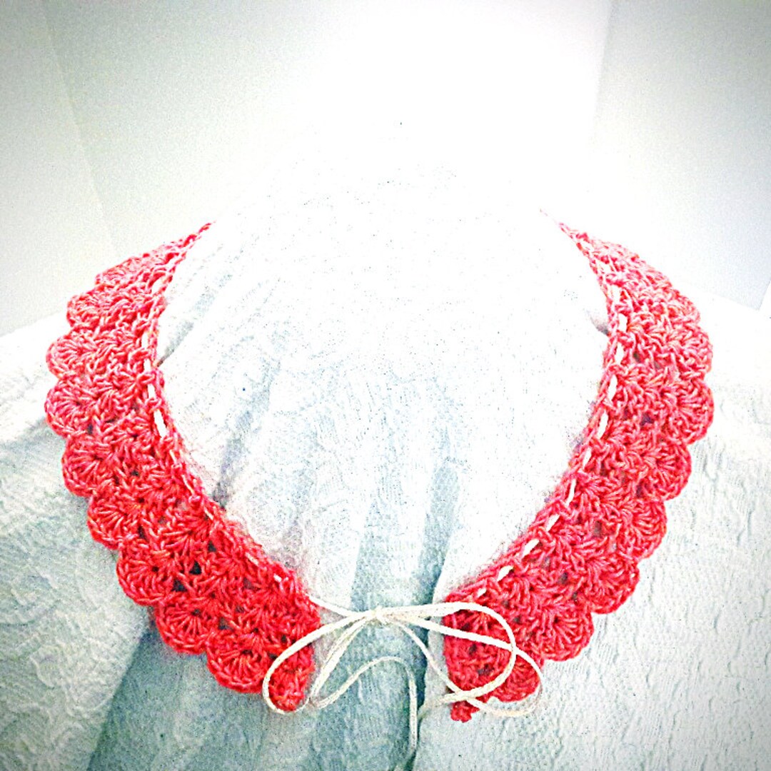 Pink Lace Collar Necklace - Romantic Style Collar - Vintage Style ...