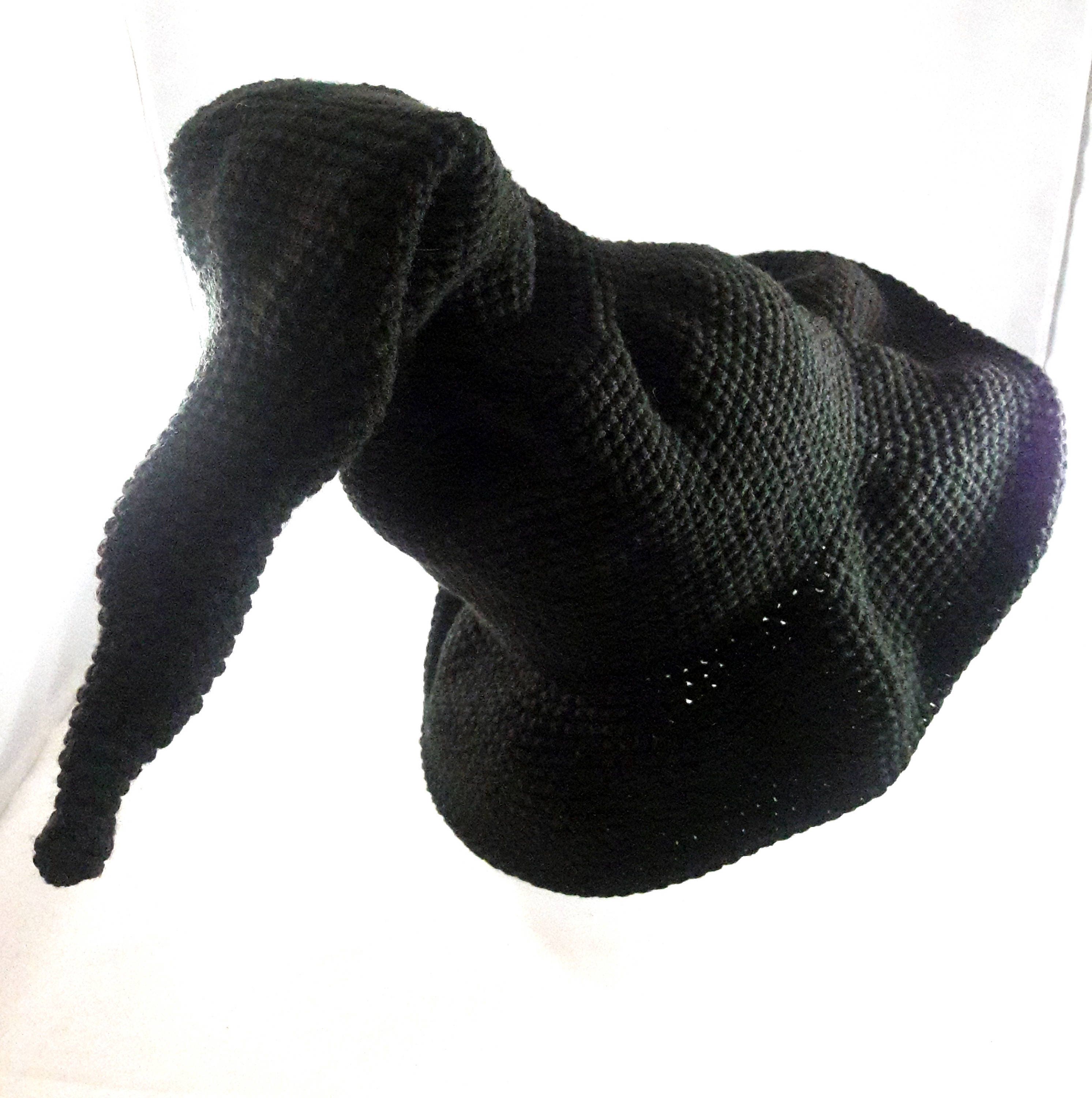 Black Wizard and Witch Hat, Mage Hat, Elf Hat - Made to Order, Custom ...