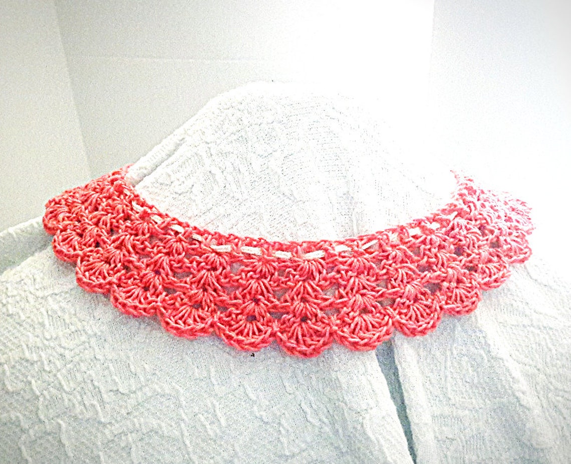 Pink Lace Collar Necklace Romantic Style Collar Vintage - Etsy