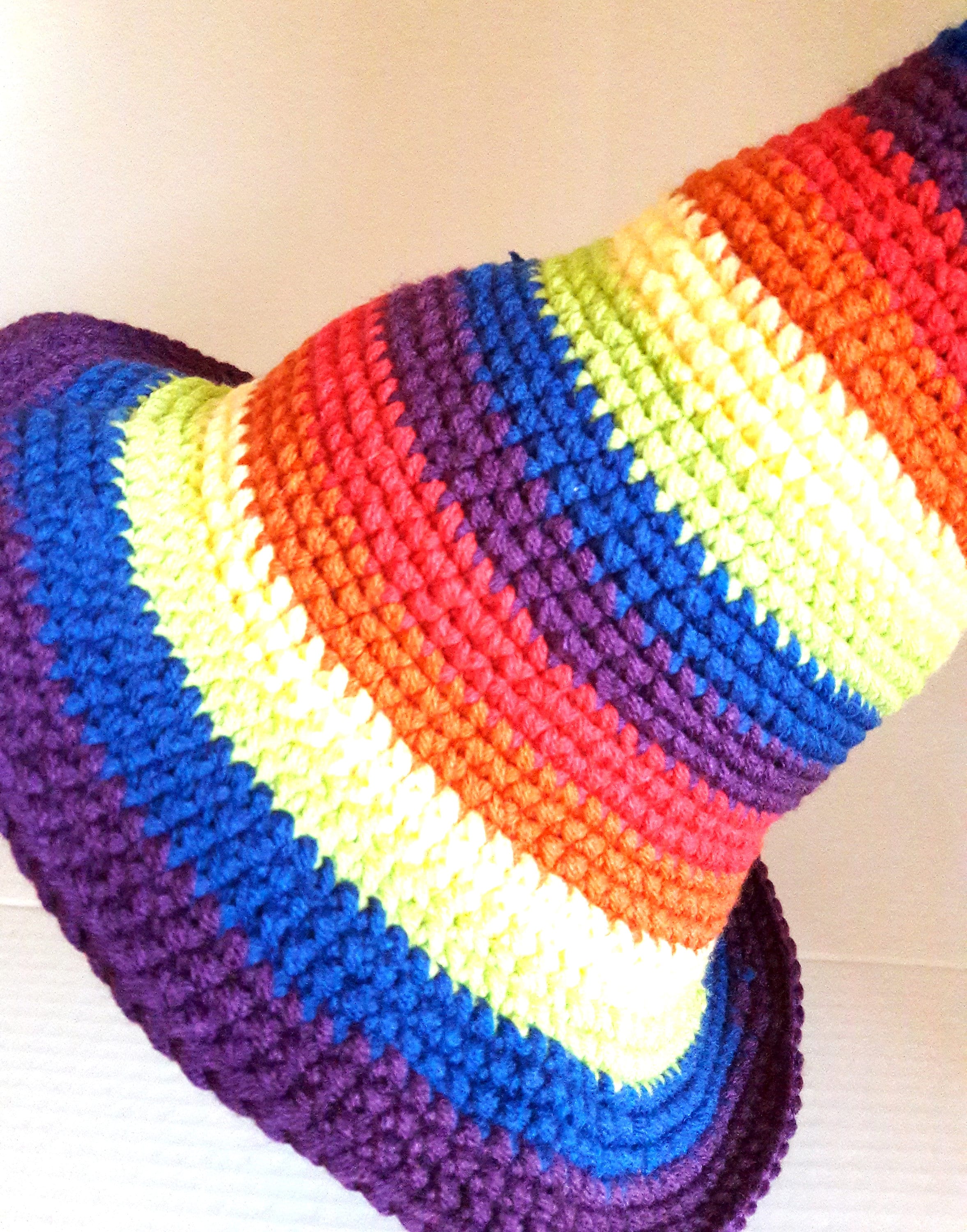 Rainbow Wizard Hat, Made to Order, Mage Hat, Elf Hat, Great for Parades ...