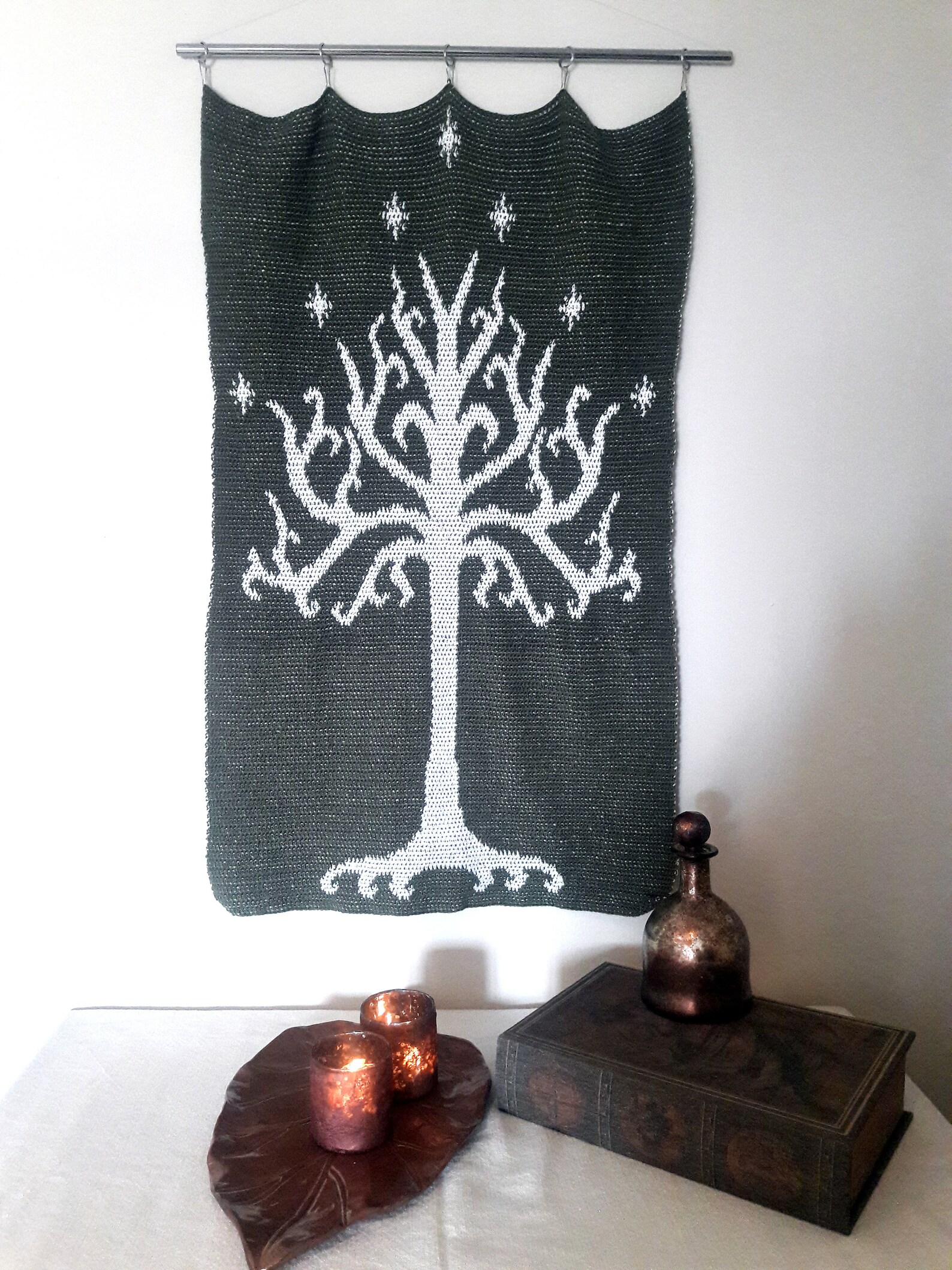 Tree of Gondor Wall Hanging, LOTR Wall Art Home Decor, White Tree ...