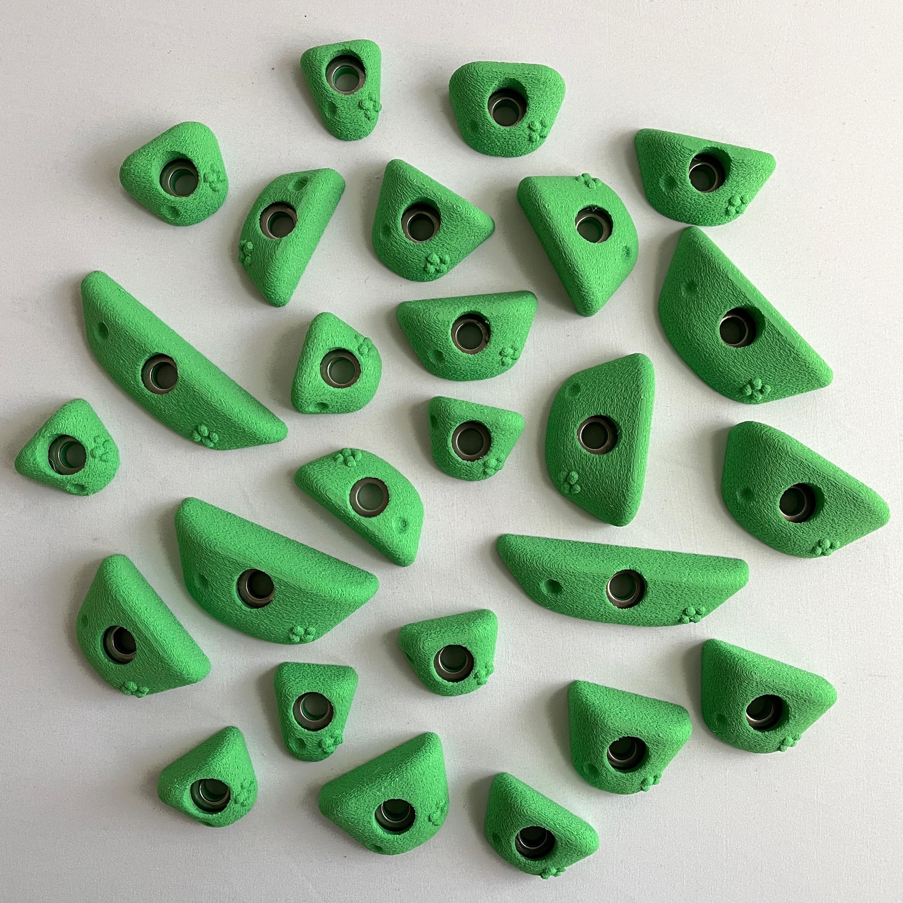 26x Bolt-on Rock Climbing Holds | Set of Foot Holds: "radial Chips" by ...
