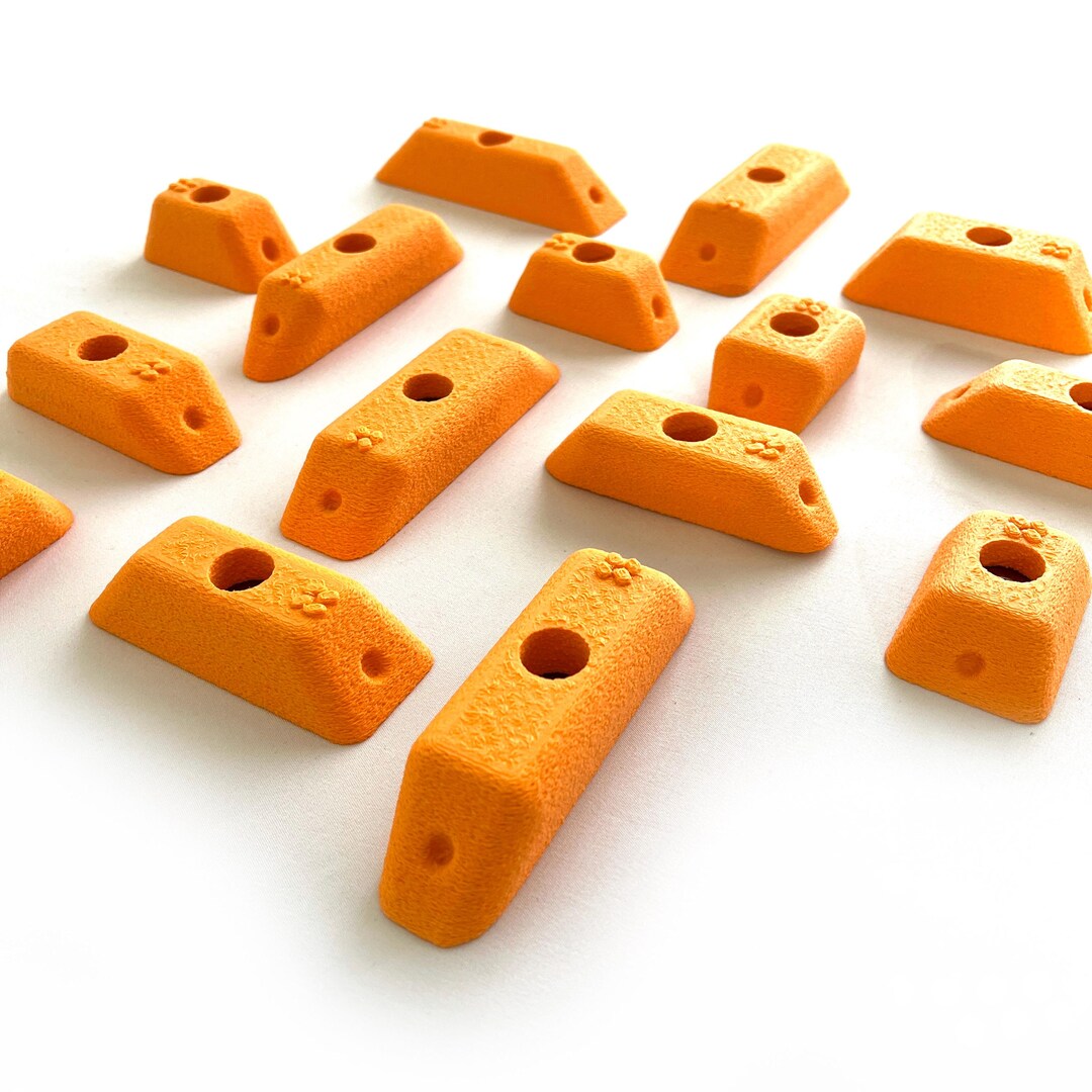 15x Bolt-on Rock Climbing Holds | Set of Mini-pinches: "radial Blocks ...