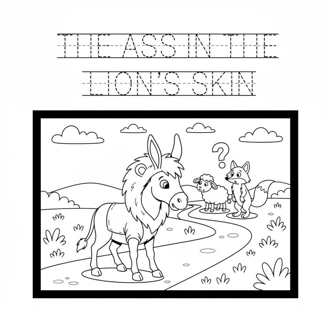 The Essential Aesop's Coloring Book With Tracing - Etsy