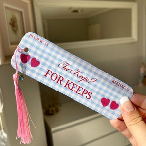 Binding 13 and Keeping 13 Charm Bookmarks | Johnny and Shannon ...