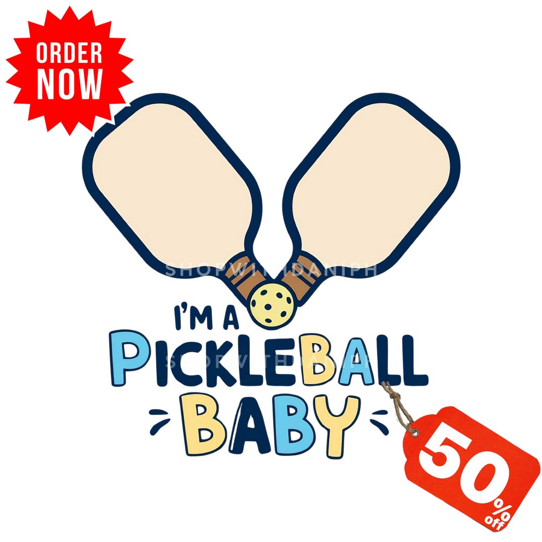 Pickleball Prints, Baby Stickers, Sports Baby Clothes, Prints for Baby ...
