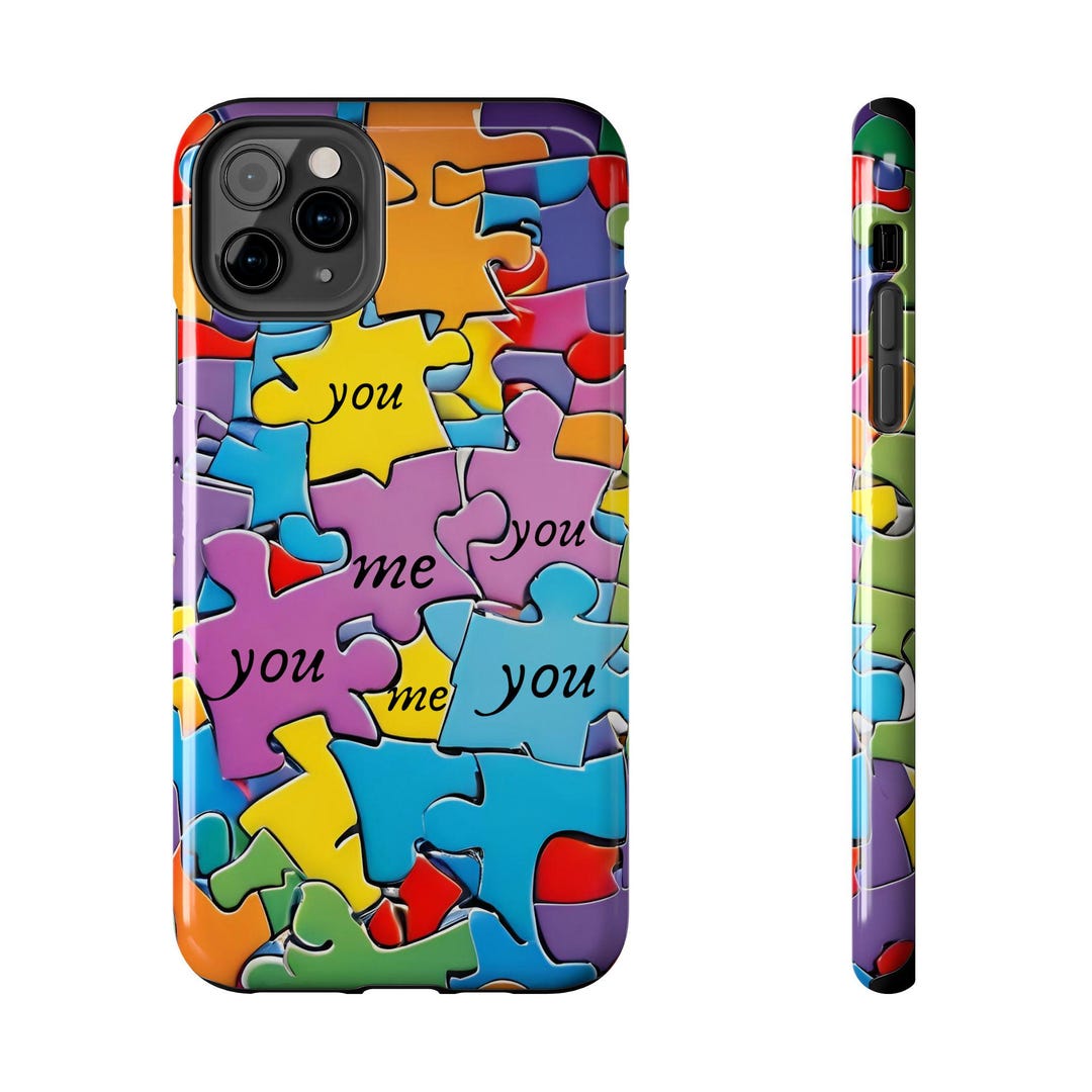 You & Me Puzzle Phone Case - Matching Couples Gift - Valentine's Day ...