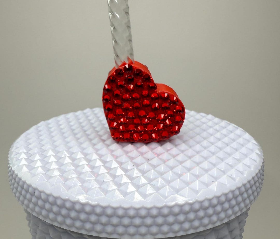 Heart Straw Topper for Stanley and Starbucks Straws Decorated With ...