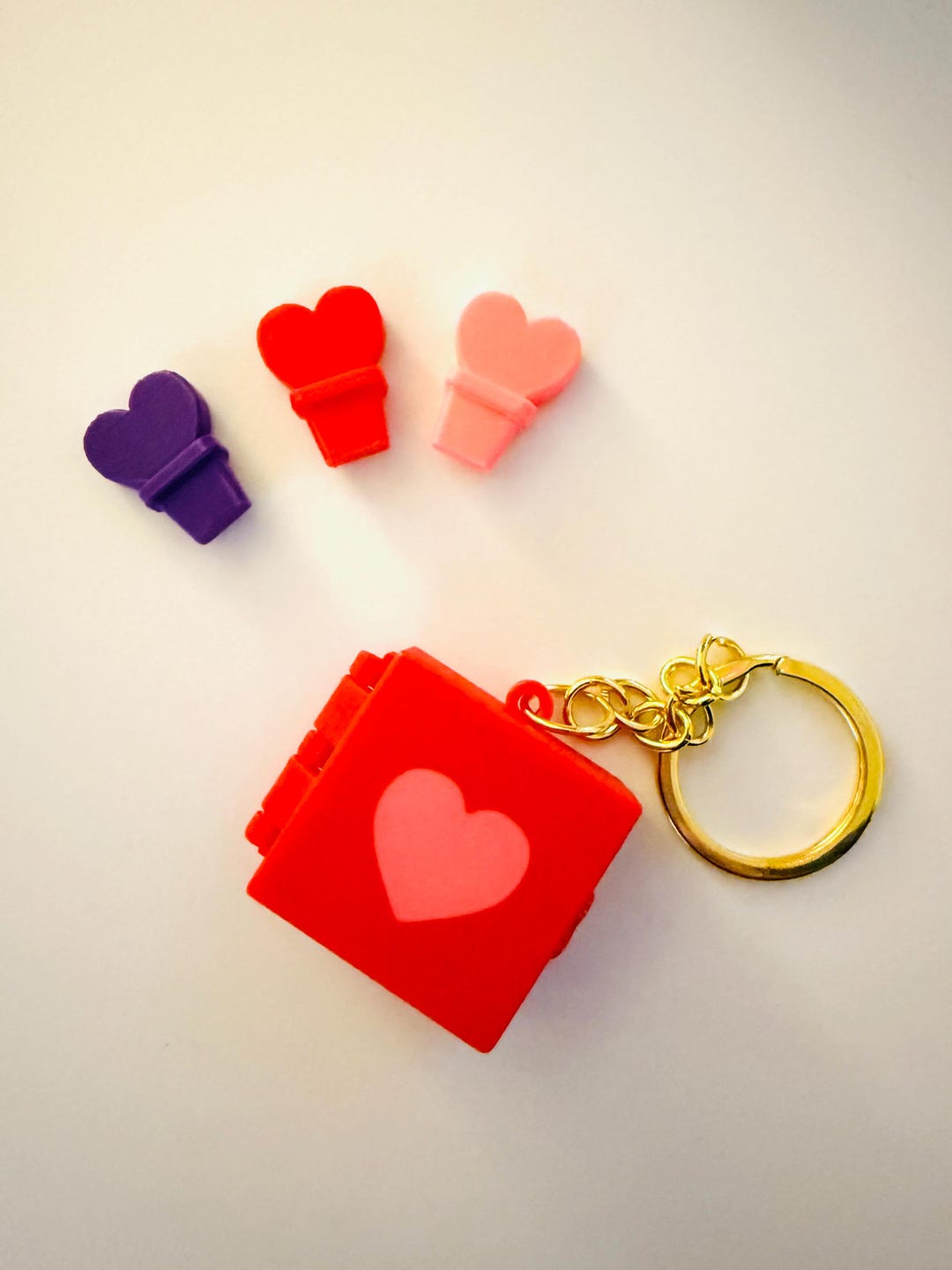 Valentines Reusable Coffee Cup Stopper Keychain Bundle Choice of 2 ...