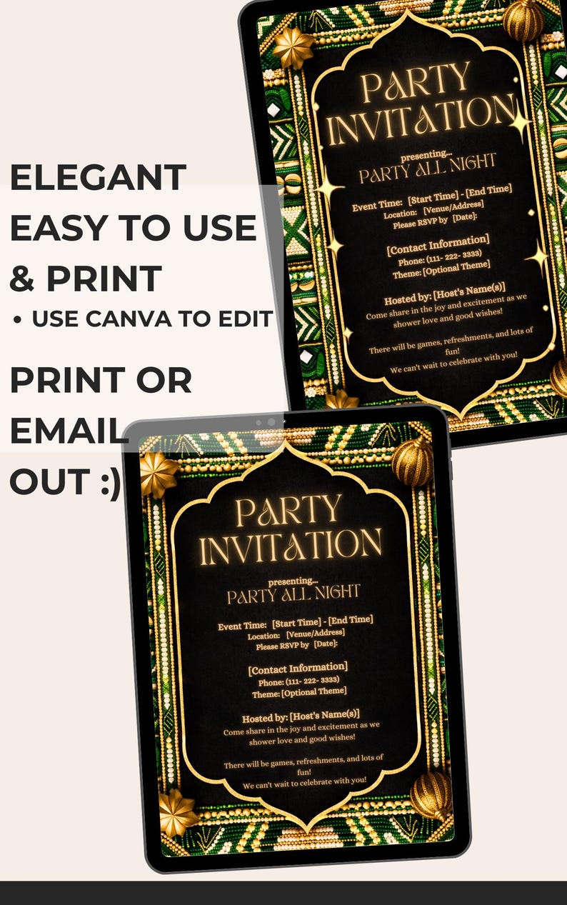Stunning Igbo Nigerian Party Invitation Template Edit and Customise ...