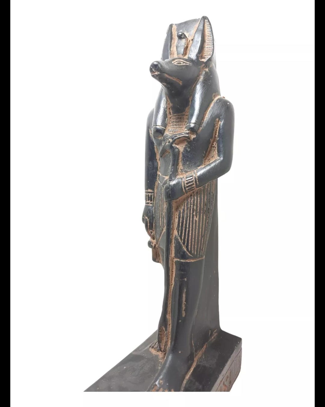 RARE Antique ANCIENT EGYPTIAN Statue Heavy Stone God Anubis Jackal Key ...