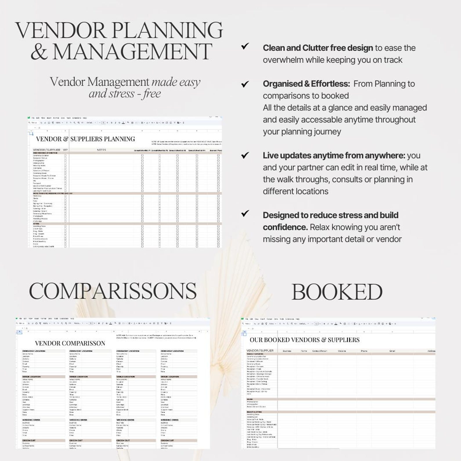 The Master Spreadsheets Digital Wedding Planner - Etsy