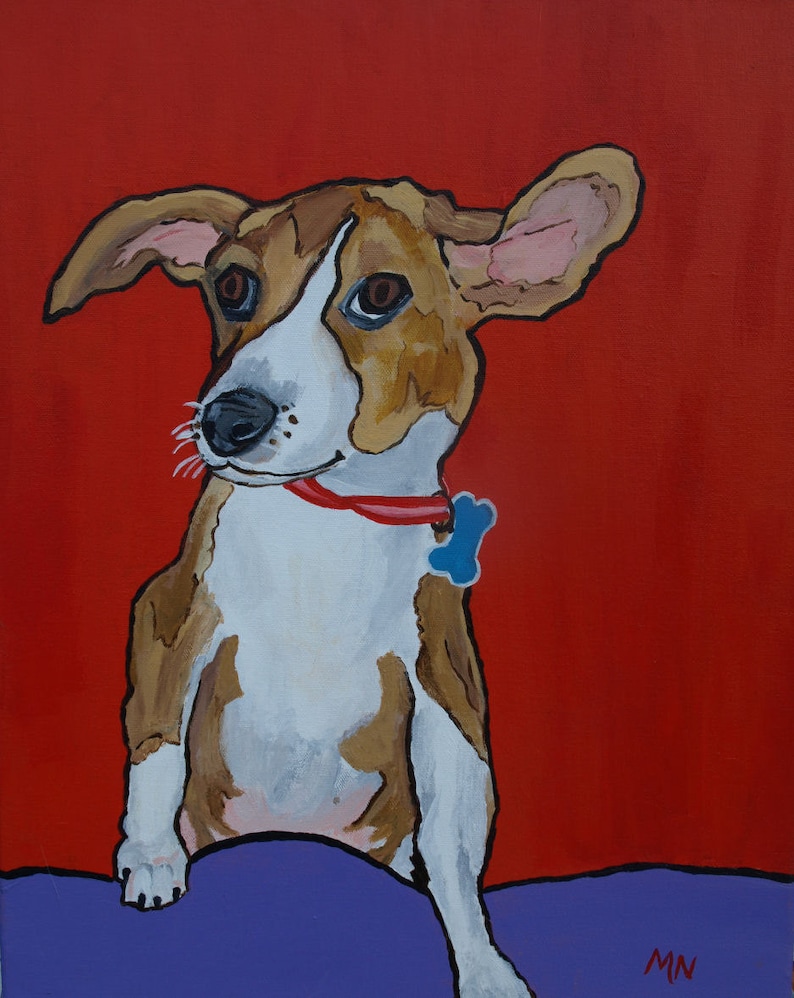 Custom Pet Portrait 16 x 20 Acrylic love your pet gift pet | Etsy