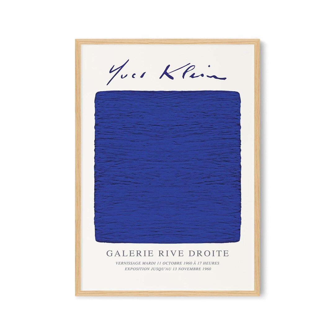 Yves Klein Blue Print - Yves Klein Print - Blue Wall Art - Yves Klein ...