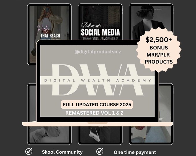 The Ultimate DWA Remastered Full Course With MRR/PLR and 100% Profits ...