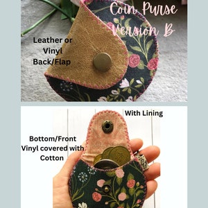 Mini Coin Purse Pattern / PDF With Sewing Instructions and Patterns ...