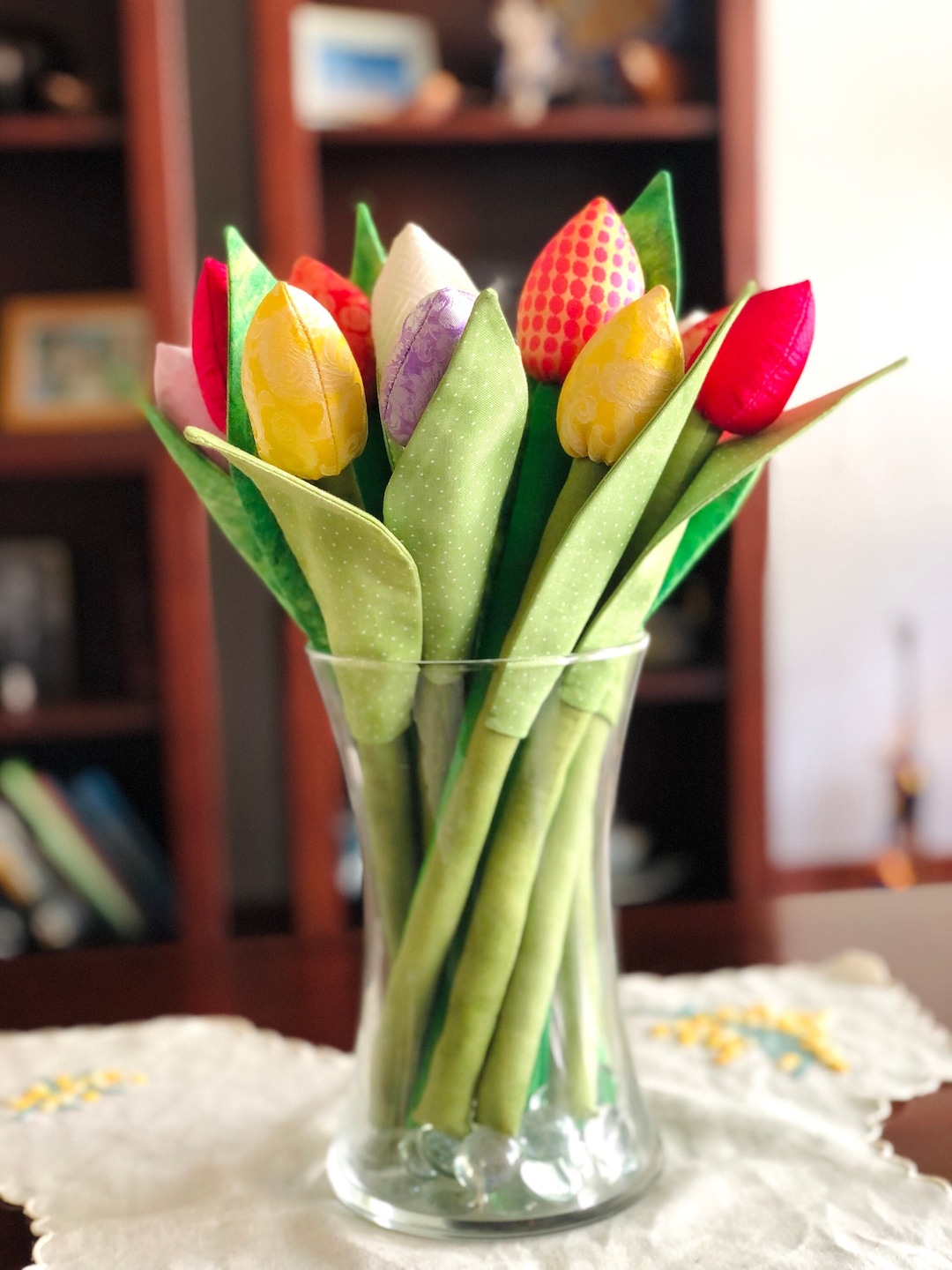 Sew a Happy Bouquet of Tulips Tutorial / PDF for Sewing Fabric Tulips ...