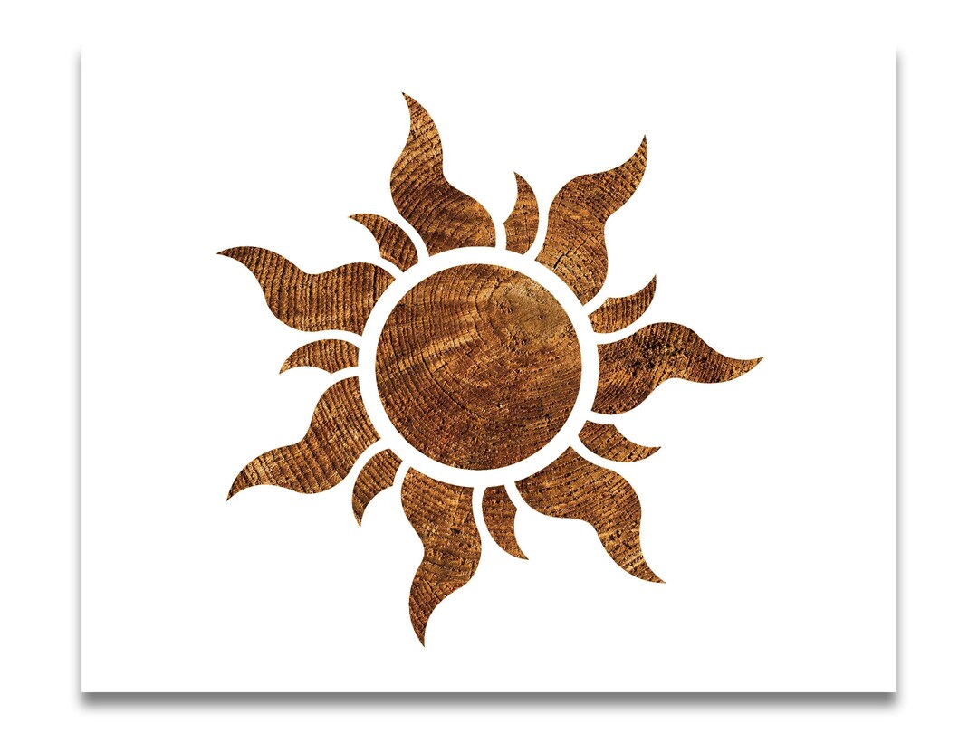 Tangled Sun Stencil Reusable Color, Draw, & Paint Custom Stencil Art - Etsy