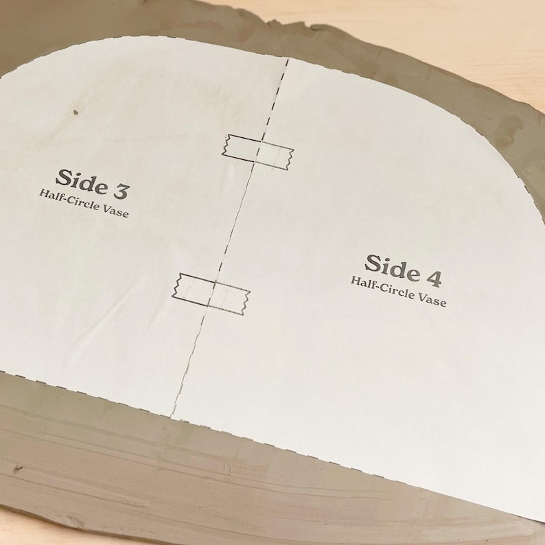 Vase Slab Building Template, Pottery Vase Template, Handbuilt Pottery ...