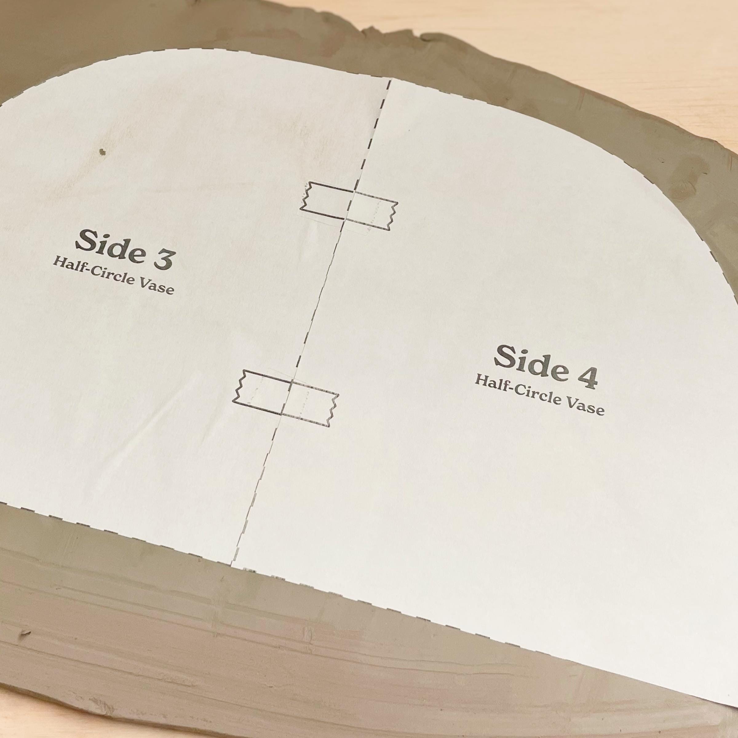 Vase Slab Building Template, Pottery Vase Template, Handbuilt Pottery ...