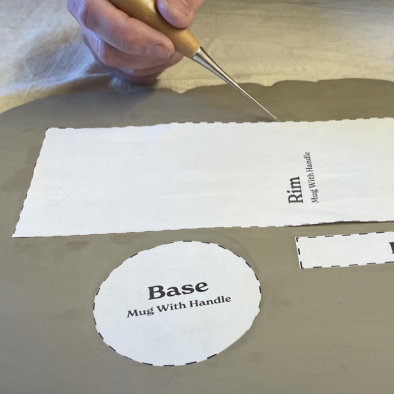 Printable Pottery Mug Template, Slab Pottery Mug, Pottery Template, DIY ...