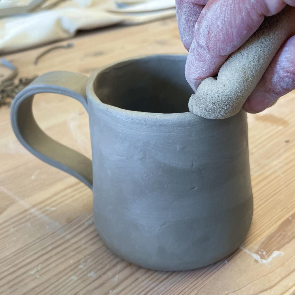 Tapered Mug Template, Printable Pottery Mug Form, Ceramic Cup Template ...