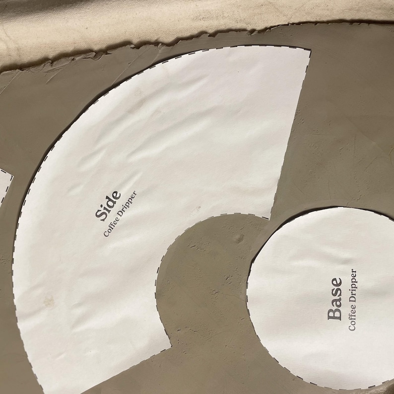 Coffee Dripper Pottery Template, Printable Pour Over Pattern for Clay ...