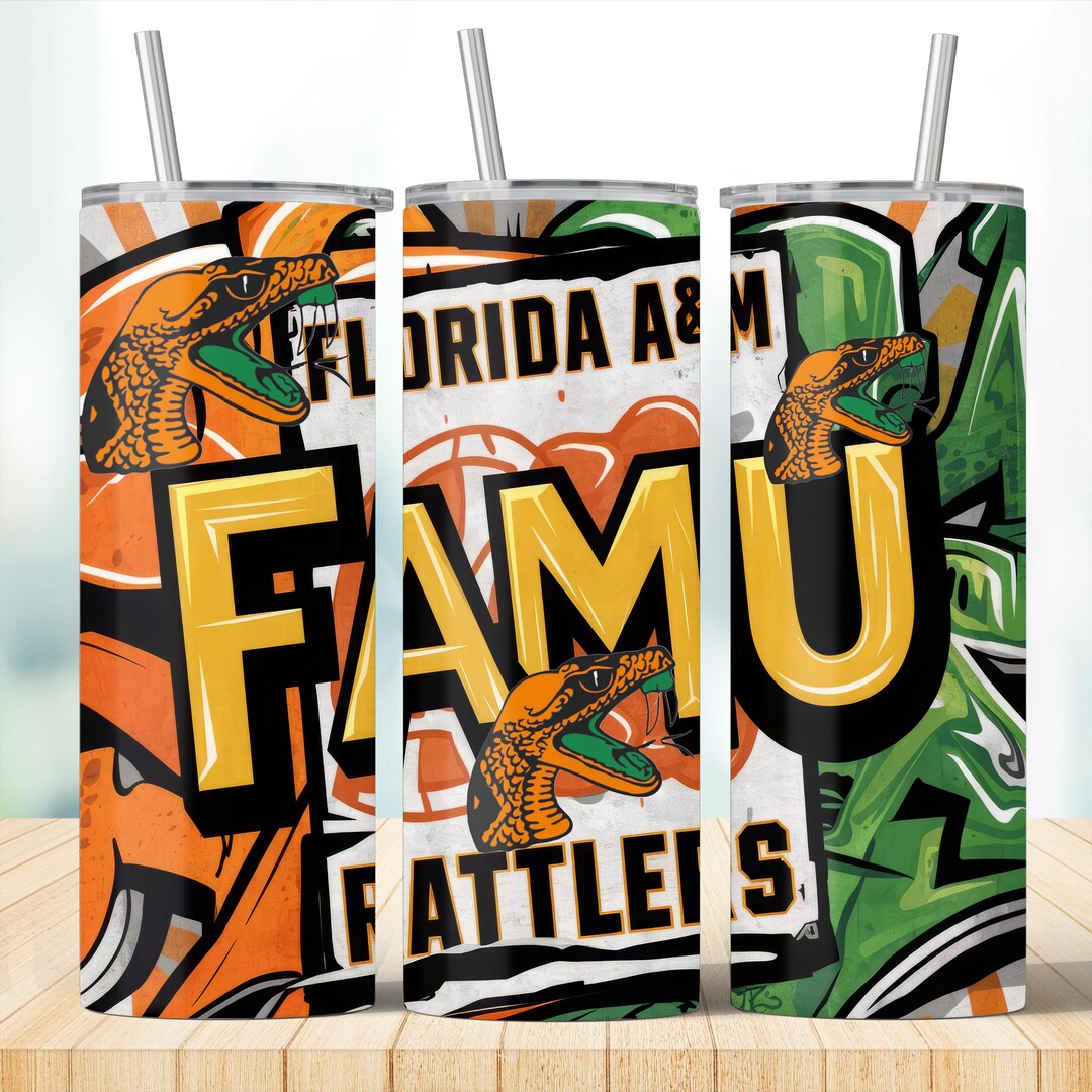 Tumbler Wrap for FAMU Rattlers, Florida A&M 20oz Tumbler Designs - Etsy