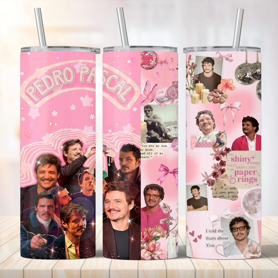 Tumbler Wrap Pedro Pascal, Pedro Pascal 20oz Tumbler Designs Png - Etsy