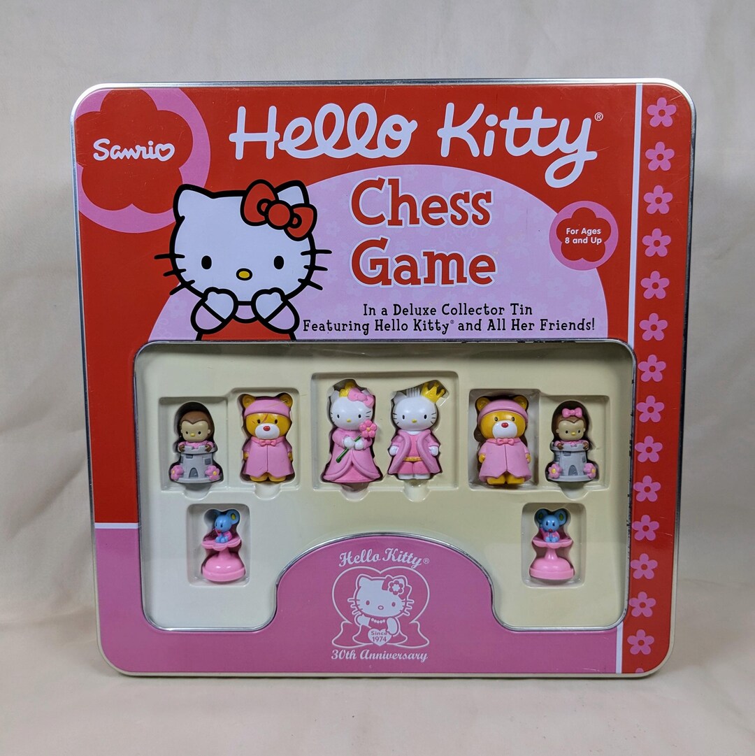 Hello Kitty 30th Anniversary Chess Set W/ Chess Pieces Chess Board ...