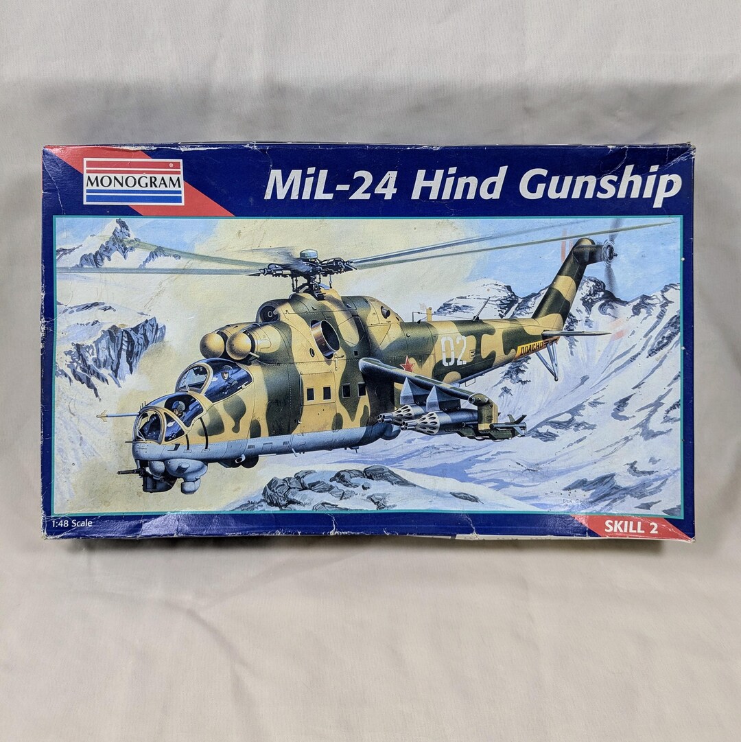 1/72 Mil Mi-24 Hind Gunship Attack Helicopter Monogram Military ...