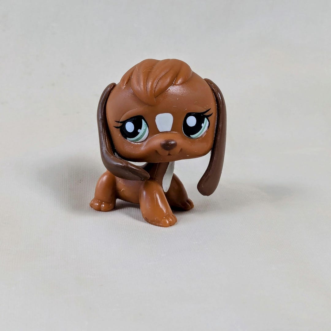 Authentic LPS Beagle #1738 Rare Littlest Pet Shop Purple Pink Animal ...