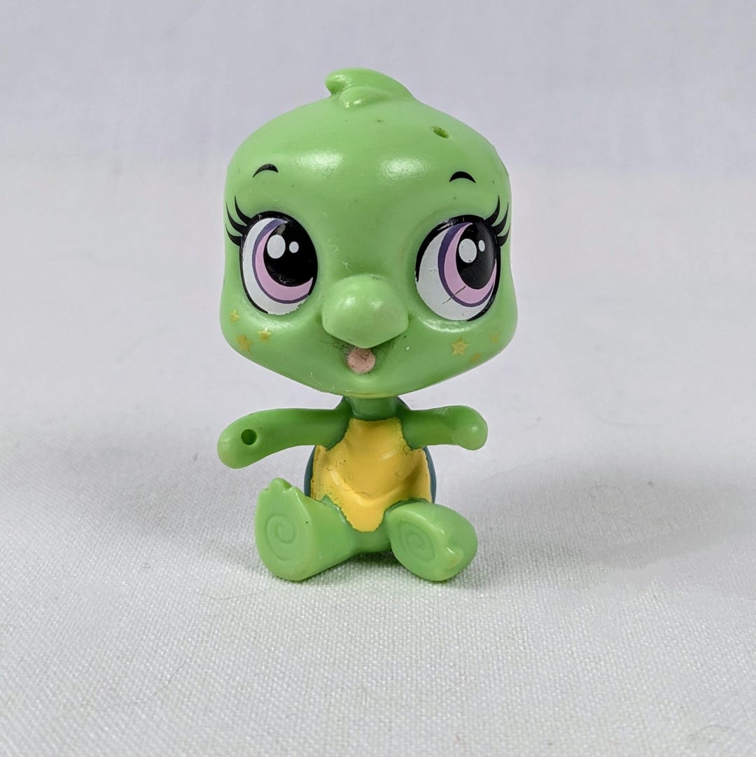 Authentic LPS Turtle #3838 Rare Littlest Pet Shop Green Animal ...