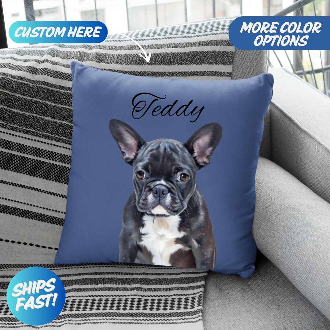 Custom Dog Pillow From Photo, Personalized Dog Pillow, Custom Pet ...