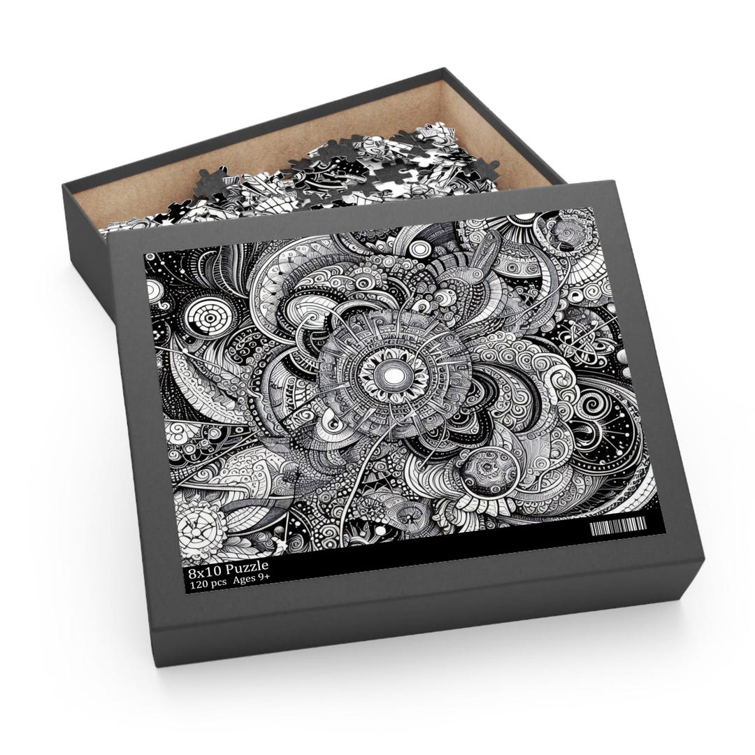 Puzzle, Zentangle Space Image, 252-piece Jigsaw, Mindfulness Game ...