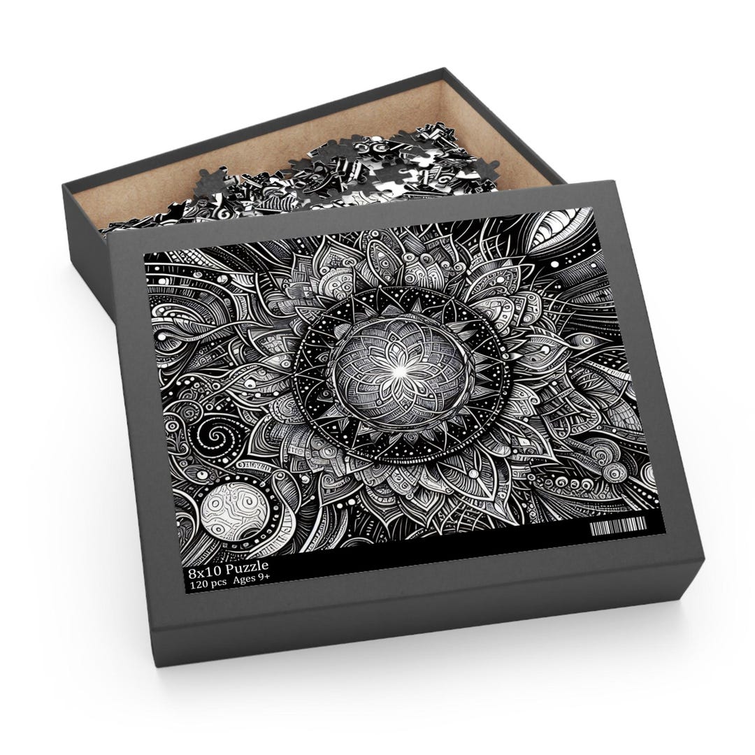 Puzzle, Zentangle Space, 120, 252, 500-piece Jigsaw, Mindful Gift ...