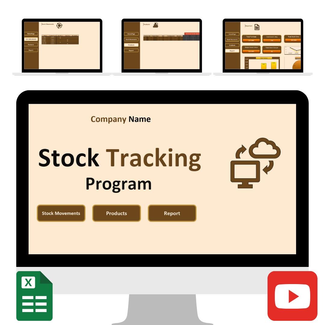 Smart Stock Tracking Program Automated Excel Inventory Manager Track ...