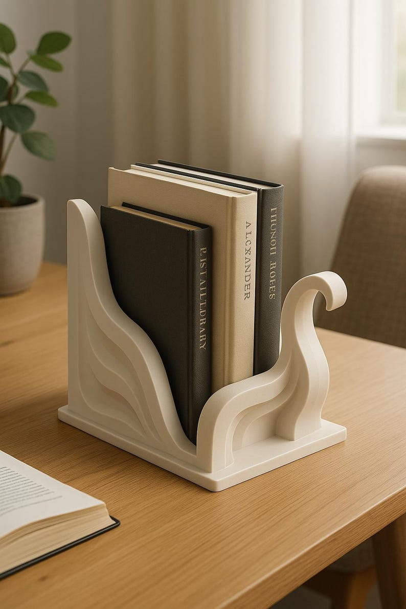 3D Printed Wavebook™ STL File: Book Organizer & Page Holder - Etsy