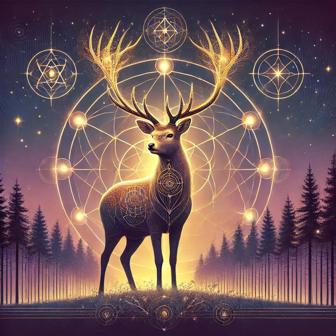 Sacred Animals – 12 Premium Printable Wall Art Posters | Mystic Animal ...