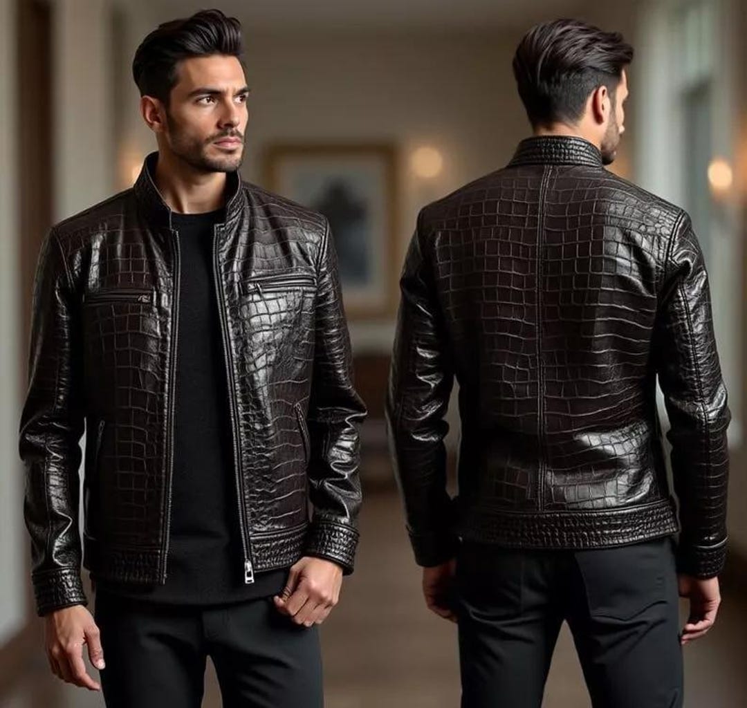 Genuine Buffalo Leather Jacket, New Fashion Jacket, New Style Jacket ...