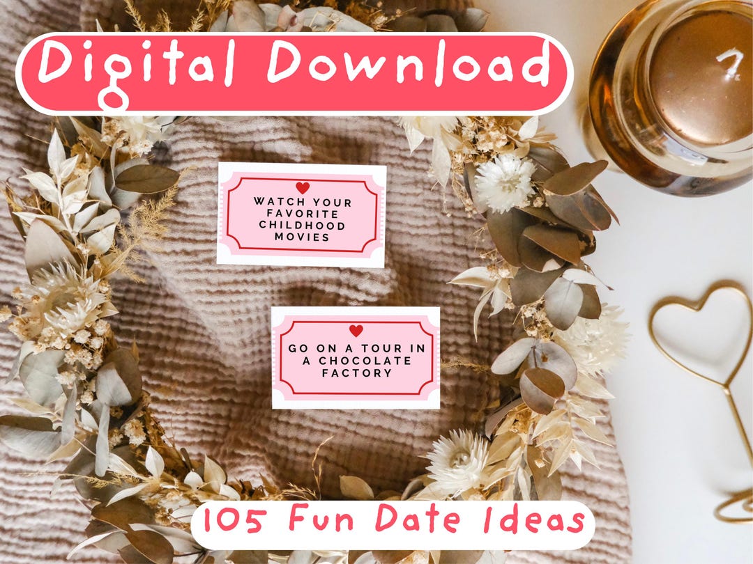 105 Fun & Unique Date Ideas - Printable Date Cards - Instant Digital ...